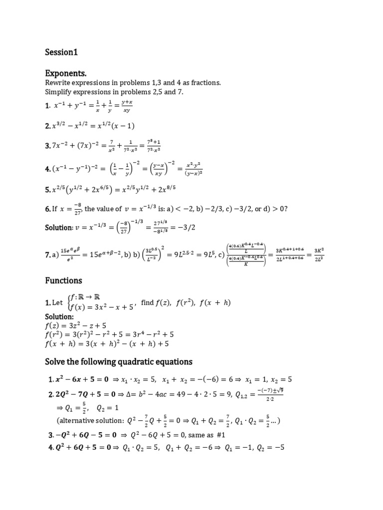 Math Exercises for Students | PDF | Mathematics | Mathematical Objects