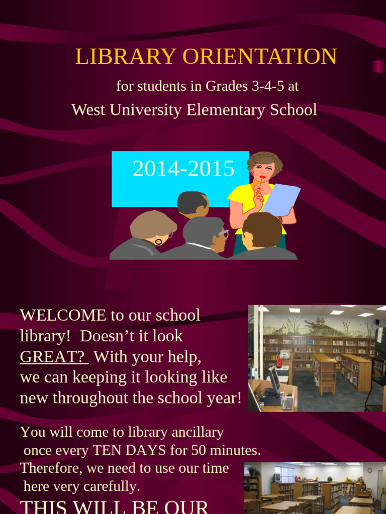 Library 3-5 Grade Orientation | PDF | Books | Libraries