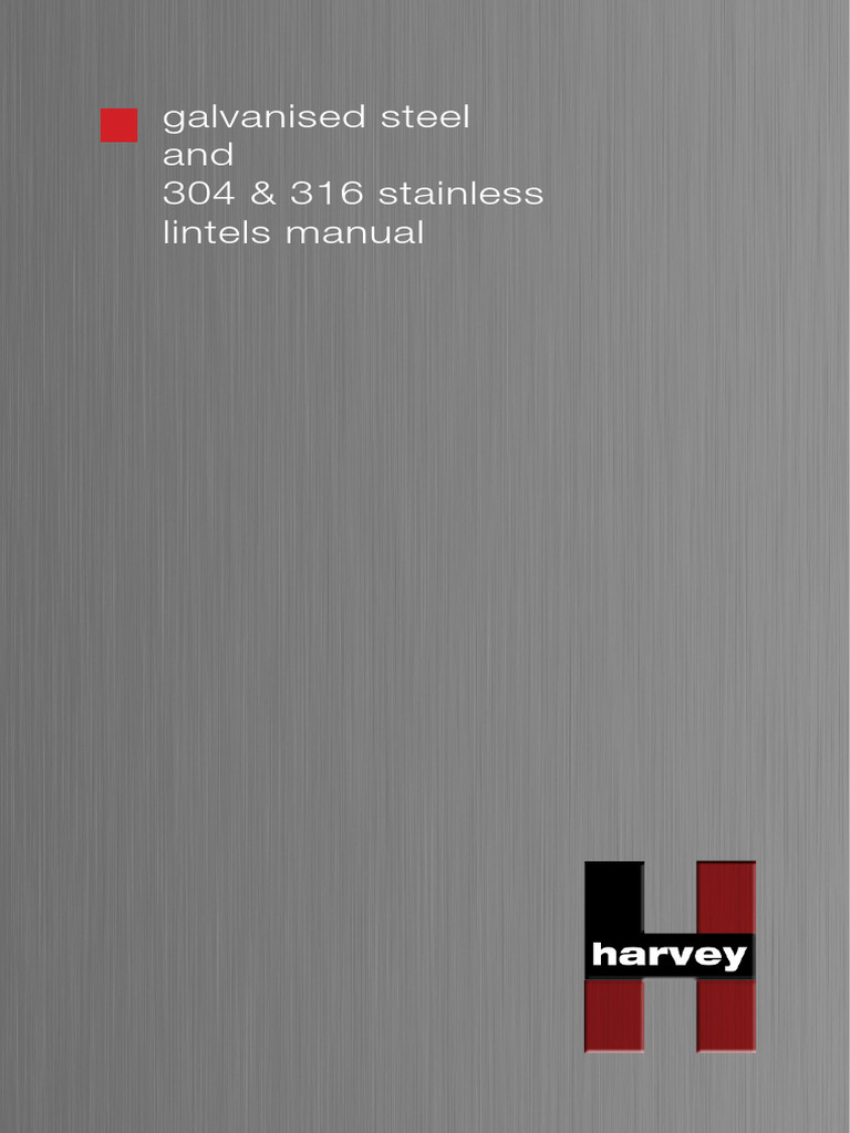 Harvey-Galvanised Lintels Catalogue | PDF | Stainless Steel | Corrosion