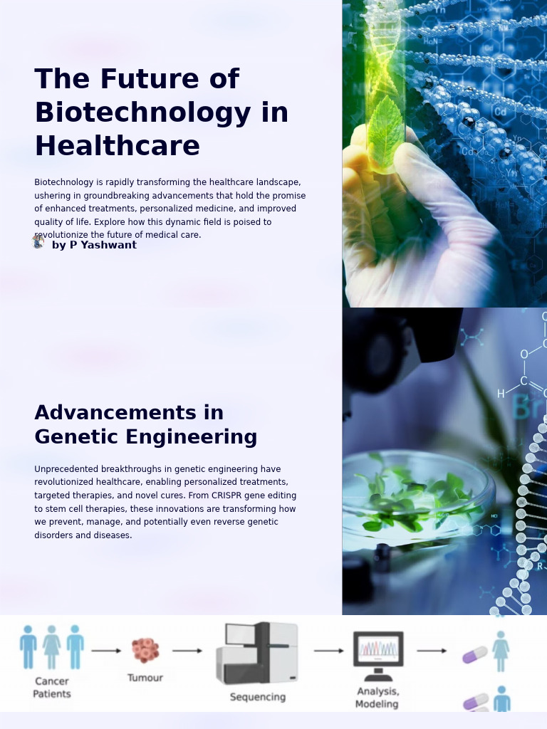 The Future of Biotechnology in Healthcare | PDF | Personalized Medicine ...
