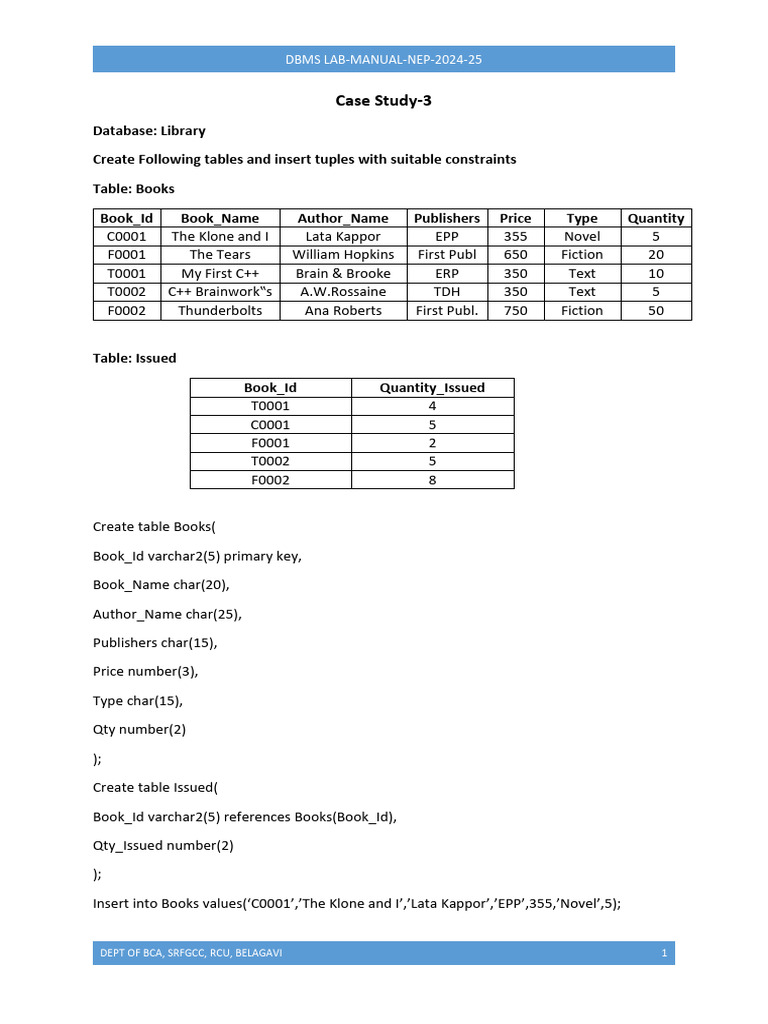 Case-3 | PDF | Databases | Data