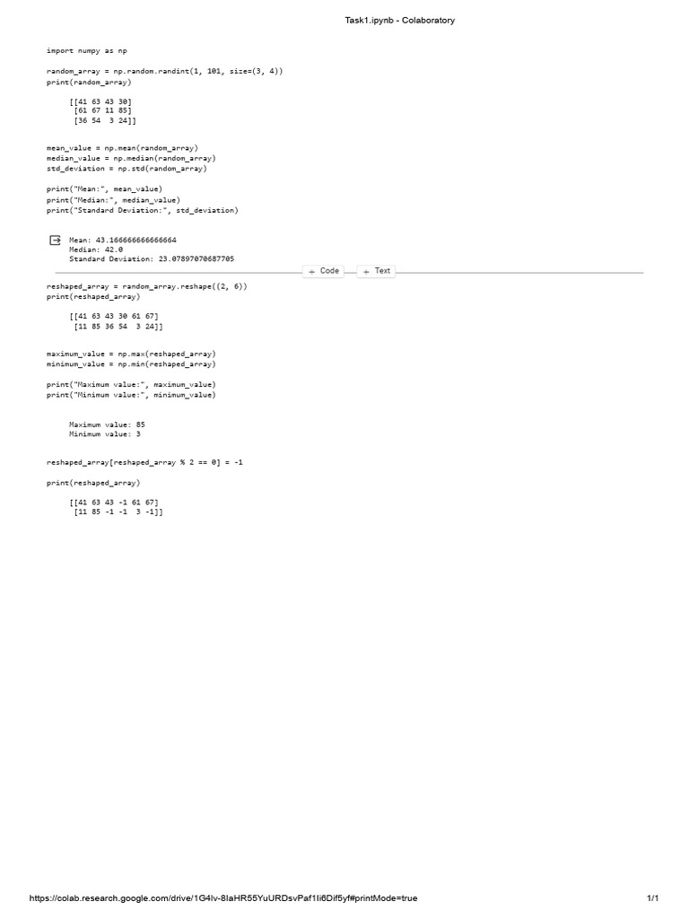 Task1.ipynb - Colaboratory | PDF | Teaching Methods & Materials