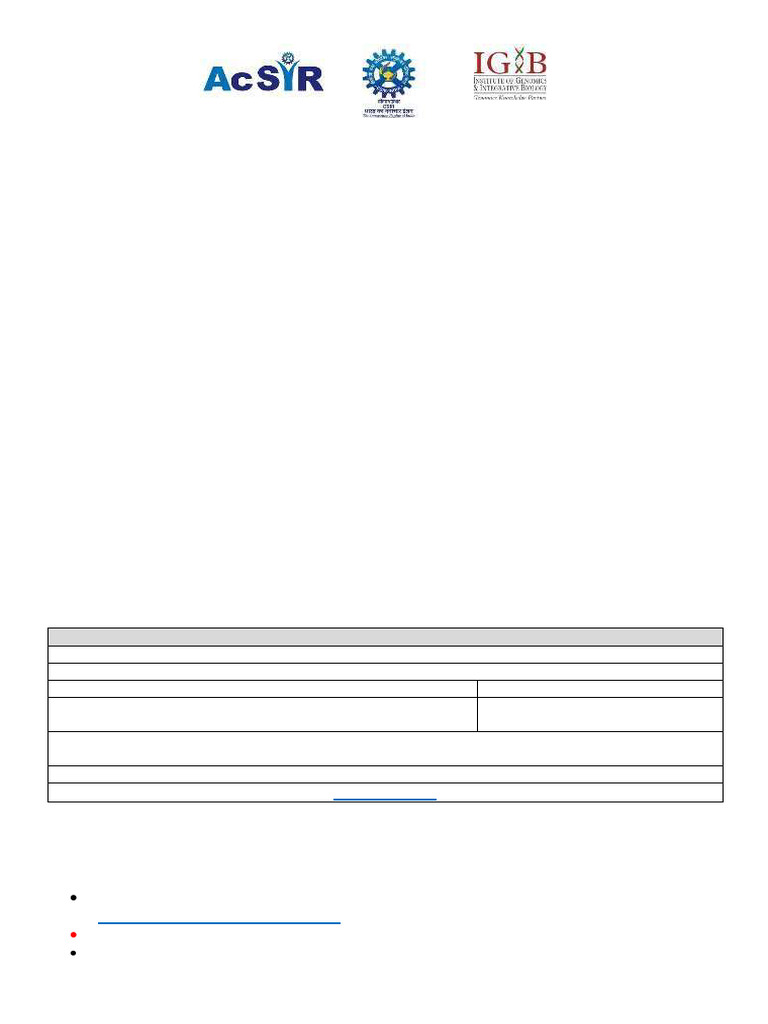 AcSIR 2024 PHD Admission Brochure | PDF | Doctor Of Philosophy