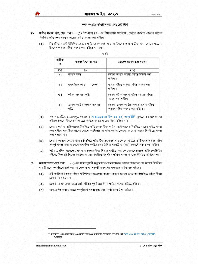 Section 70 of ITA 2023 (Updated) | PDF