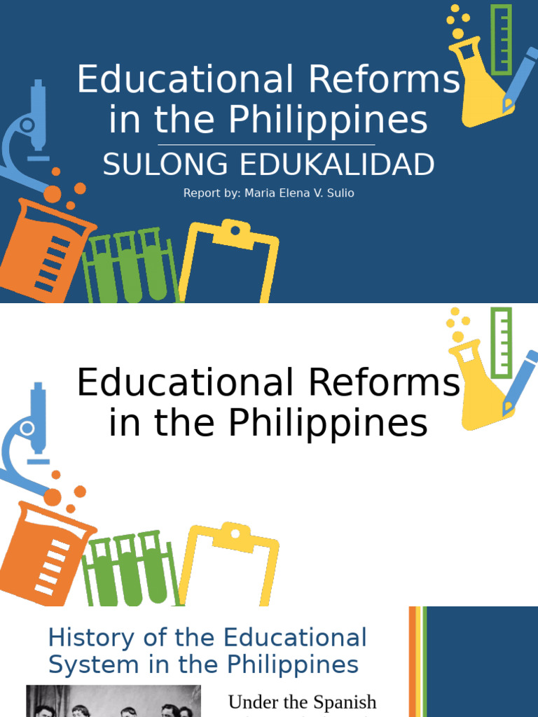 Educational Reforms in The Philippines Sulong EduKalidad | PDF ...