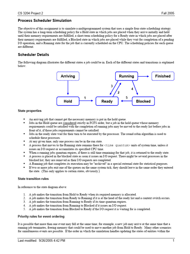 SimScheduler | PDF | Scheduling (Computing) | Input/Output