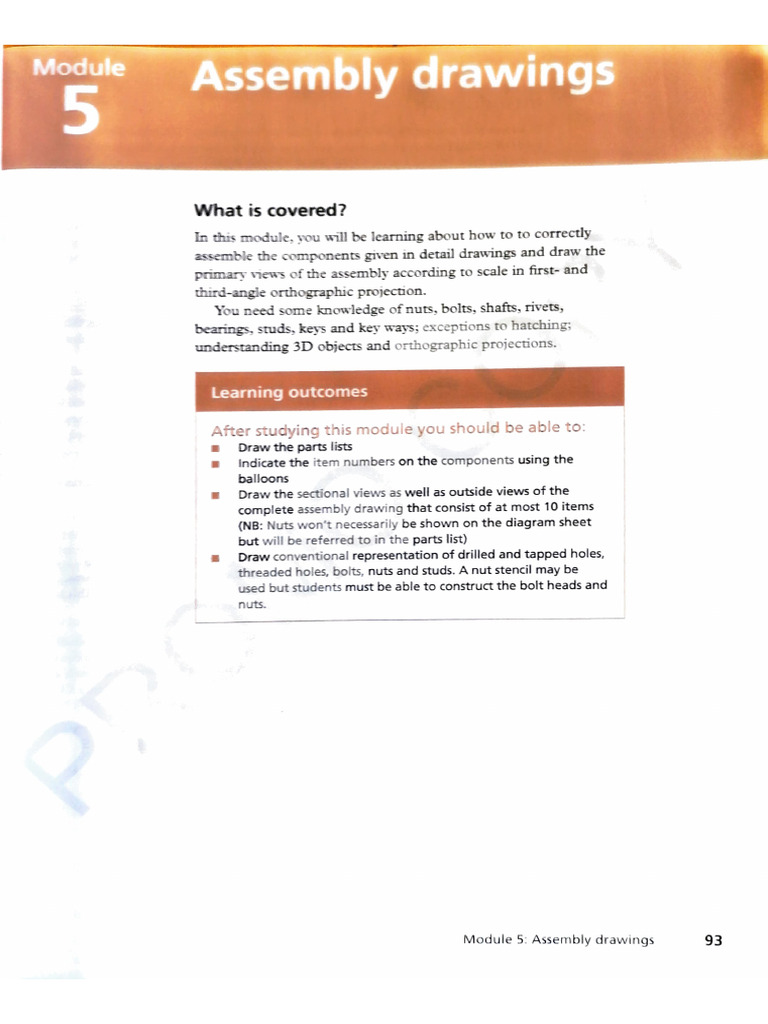 Assembly Drawings | PDF | Screw | Metalworking