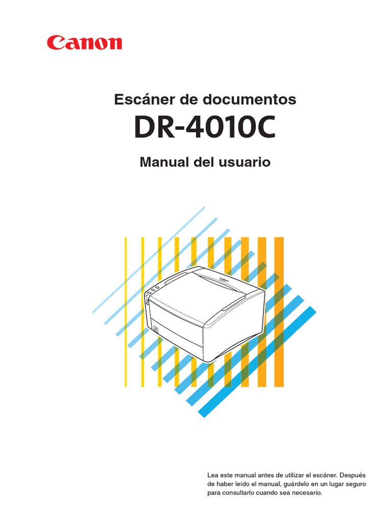 DR 4010C UserManual (ES) | PDF | Escáner de imagen | USB