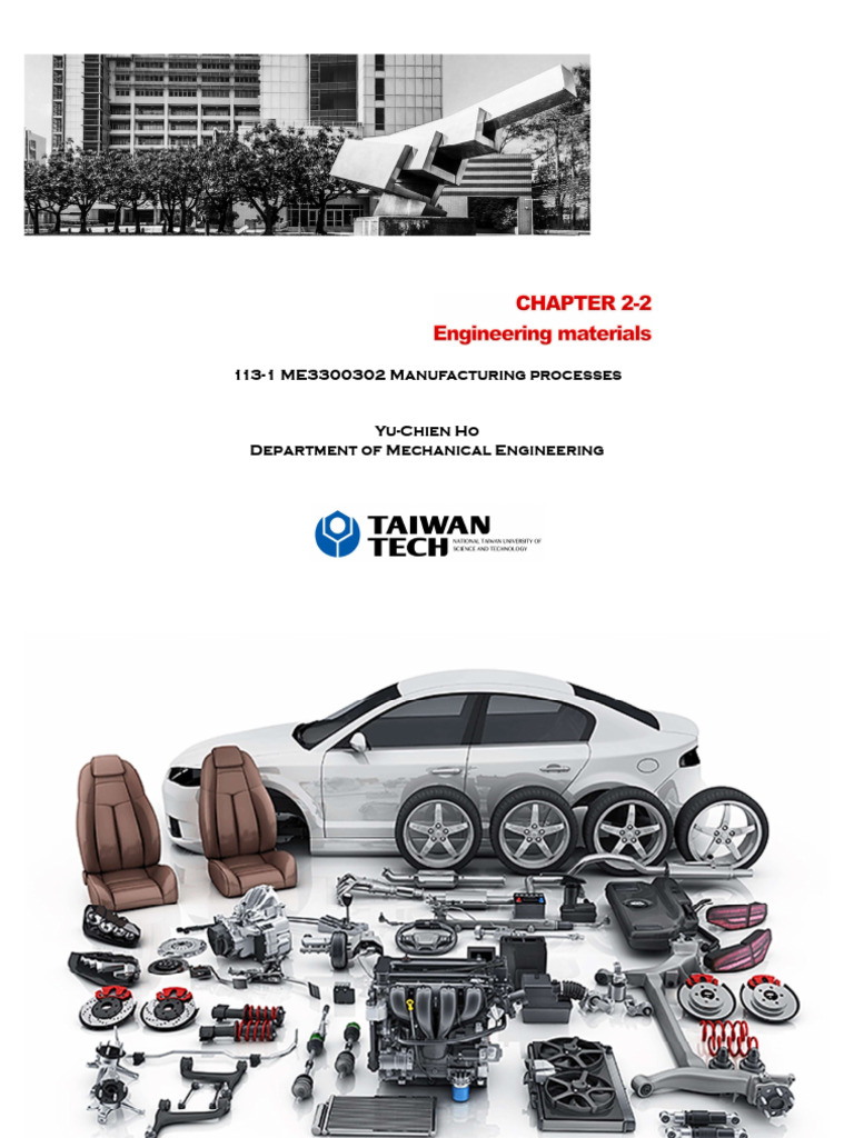 113-1 製造學 講義CH2-2 CH3-1 | PDF | Deformation (Engineering) | Strength Of Materials