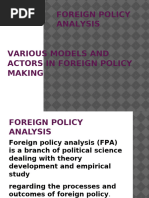 Rational Actor Model in Foreign Policy Analysis | PDF | Rationality ...