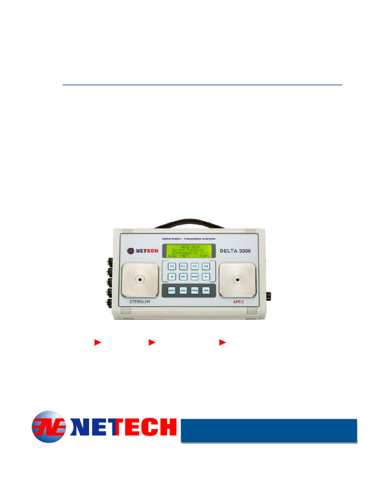 Delta_3300_User_Manual | PDF | Artificial Cardiac Pacemaker | Amplitude