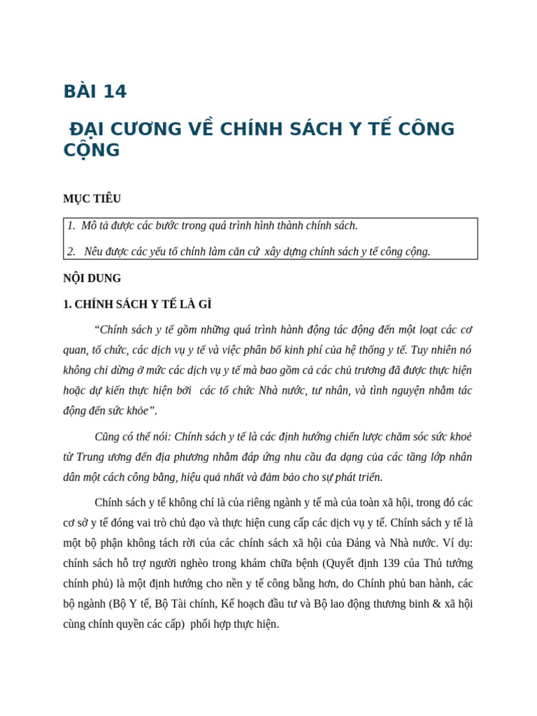 dai_cuong_chinh_sach_y_te | PDF