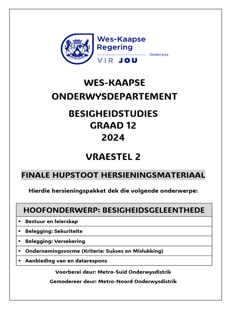 2024 BSTD GR12 P2 Wced Final Push Revision Material Business Ventures ...