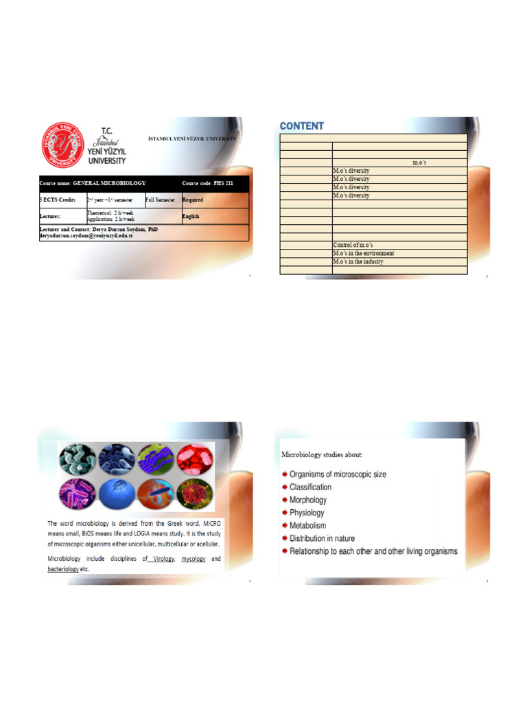 General Microbiology Course Overview | PDF | Metabolism | Virus