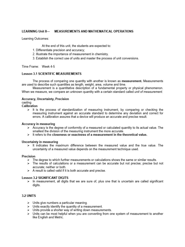 LESSON 3 | PDF | International System Of Units | Measurement