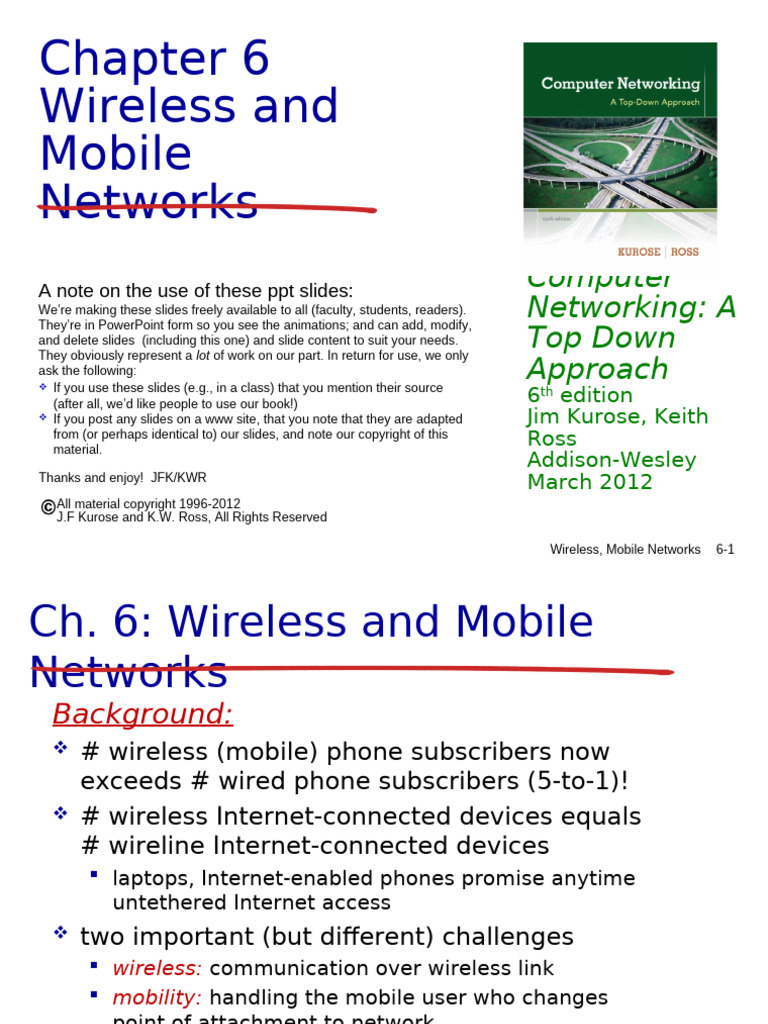 Chapter_6_V6.0 | PDF | Computer Network | Cellular Network