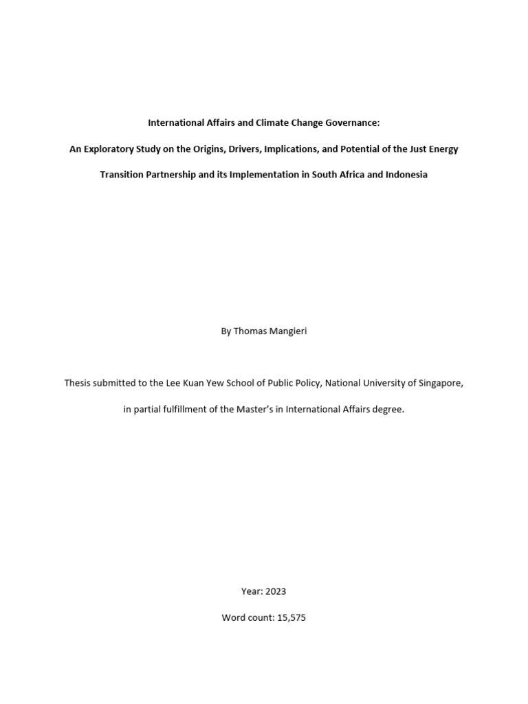 Just Energy Transition Partnerships Explained | PDF | Kyoto Protocol ...
