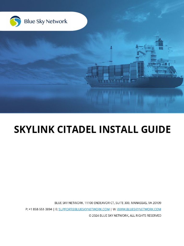 SkyLink Citadel Install Guide | PDF | Manufactured Goods | Electronics