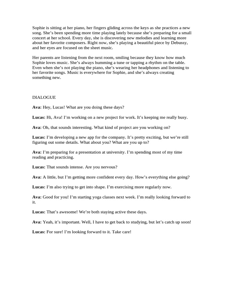 Easy Texts For Intermediate Students | PDF