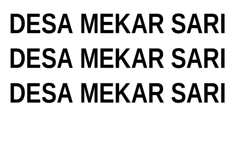 Desa Mekar Sari | PDF