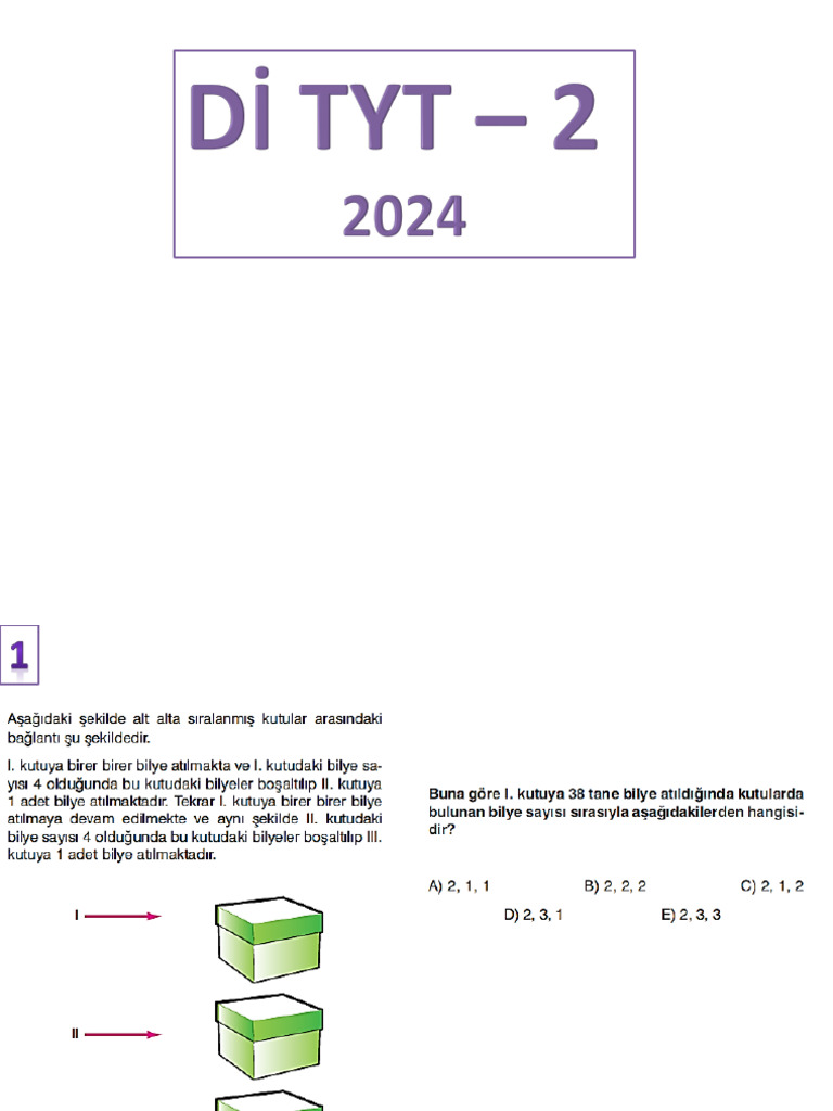 Di̇ Tyt - 2 Tab (2024) | PDF