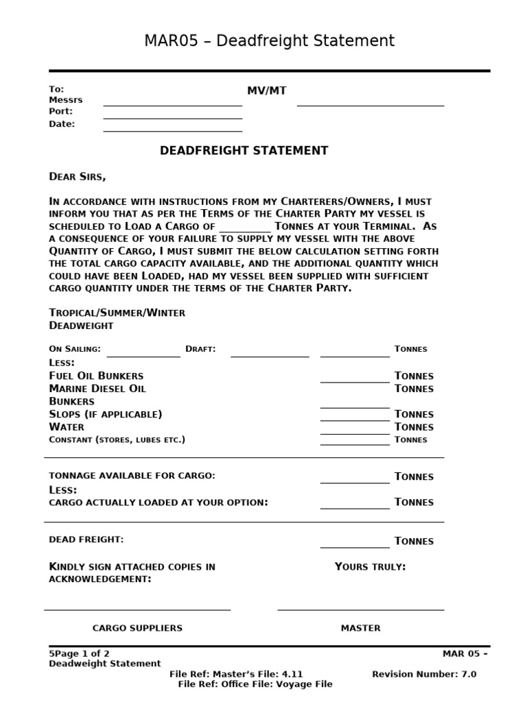 MAR_05_-_Dead_Freight_Statement | PDF