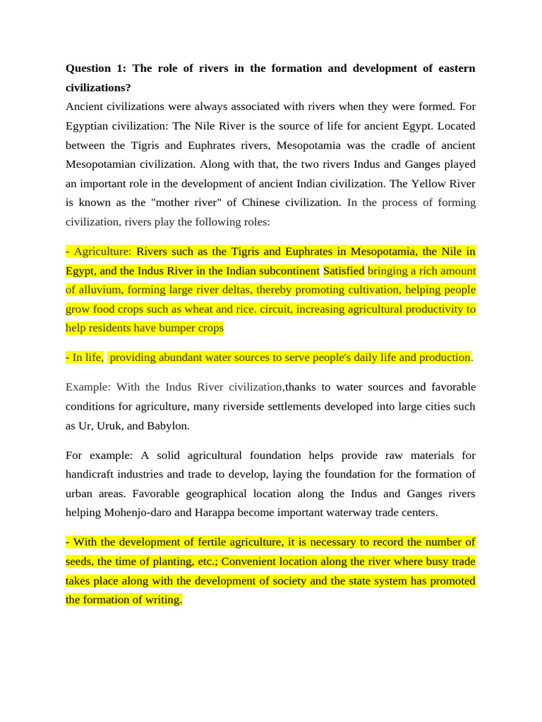 Rivers' Impact on Eastern Civilizations | PDF | Confucianism | Noble Eightfold Path