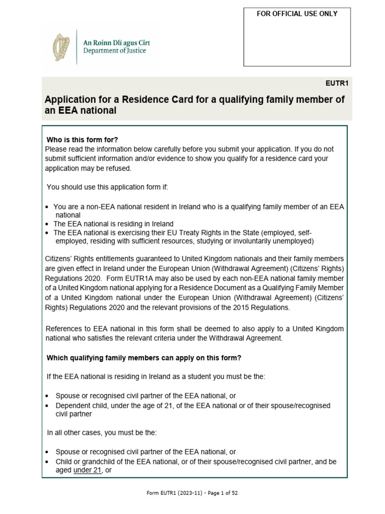 Form Eutr1 | PDF | Crimes | Crime & Violence