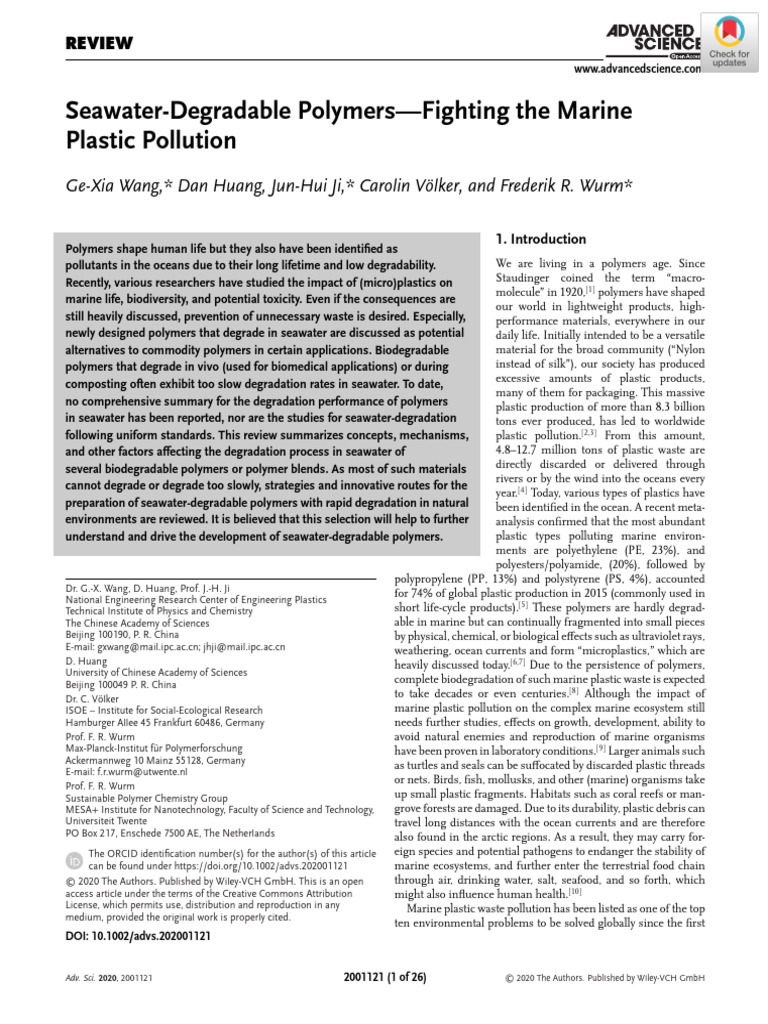 2021 Seawater-Degradable Polymers Fighting The Marine Plastic Pollution ...