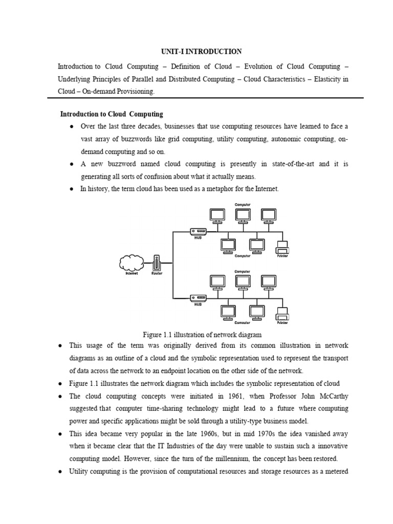 Unit 1 | PDF | Cloud Computing | Parallel Computing