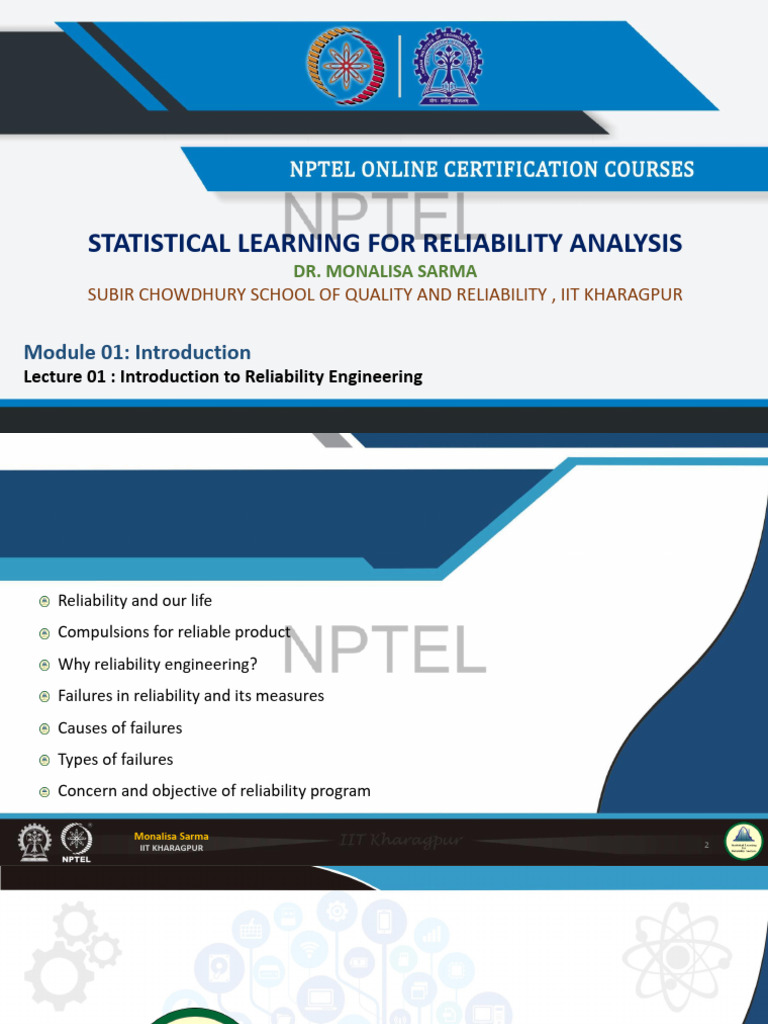 Week 1 Lec Material Watermark | PDF | Reliability Engineering ...