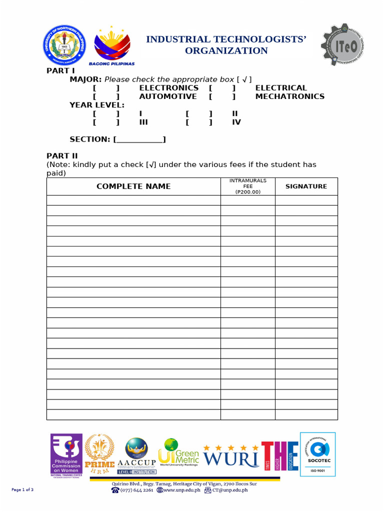 ITEO Collection Template | PDF