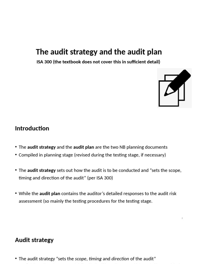 Audit Strategy and Plan 2023 | PDF | Audit | Risk Assessment