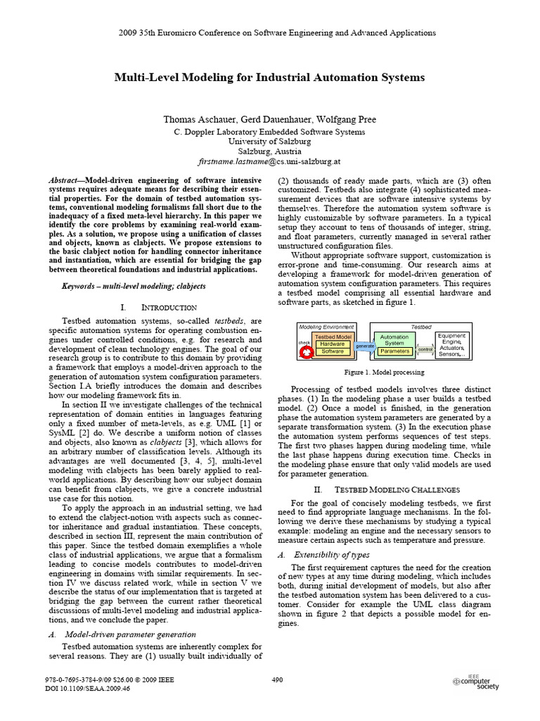 Multi-Level Modeling in Automation | PDF | Computer Programming | Computing