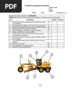 Lifting Equipment Inspection Checklist | PDF | Technology & Engineering
