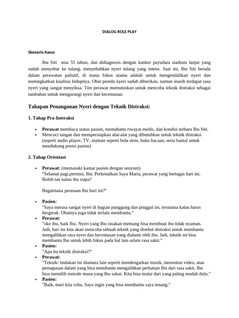 Dialog Role Play | PDF | Kesehatan Holistik