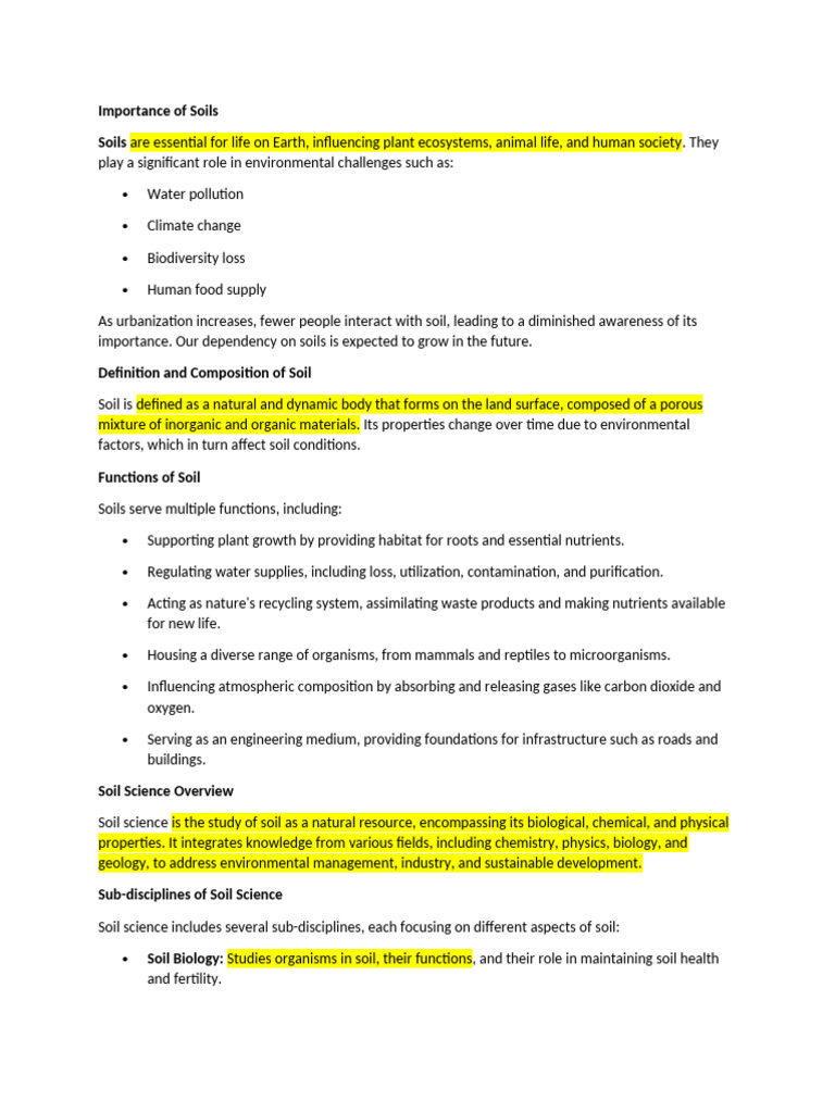 1. SOIL SCIE REVIEWER | PDF | Soil | Soil Fertility