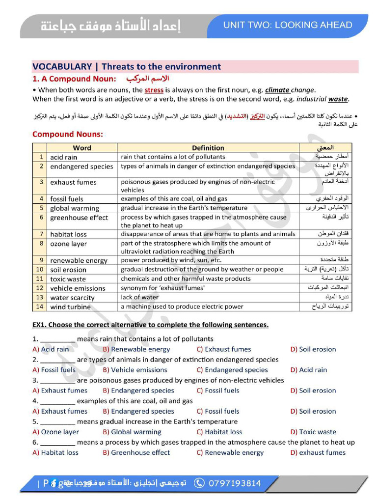 Grade 11 Unit 2 Compound Nouns | PDF