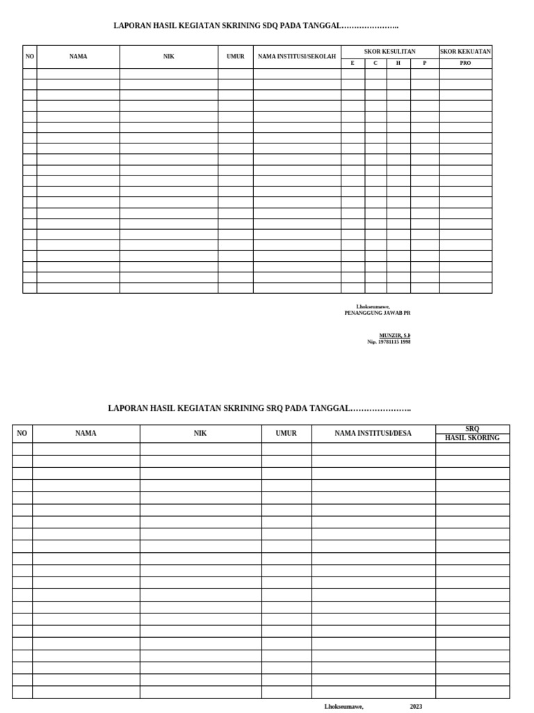 Form Keswa 2023 | PDF