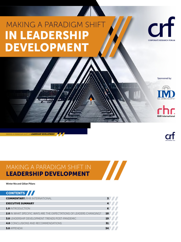 Making A Paradigm Shift in Leadership Development | PDF | Leadership ...