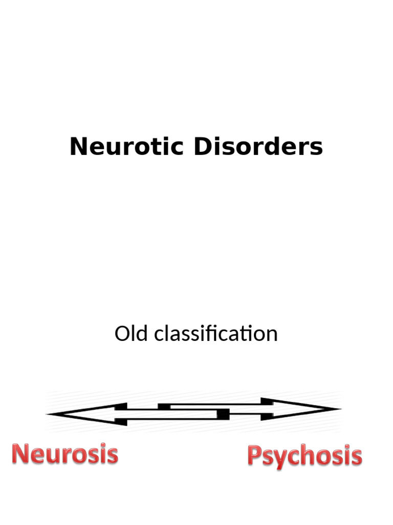 neurotic disorders | PDF