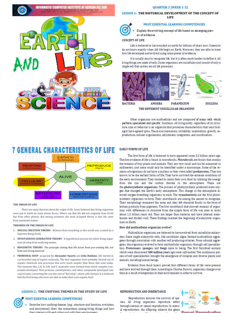 Second Quarter Long Earth Science | PDF | Fertilisation | Genetic ...