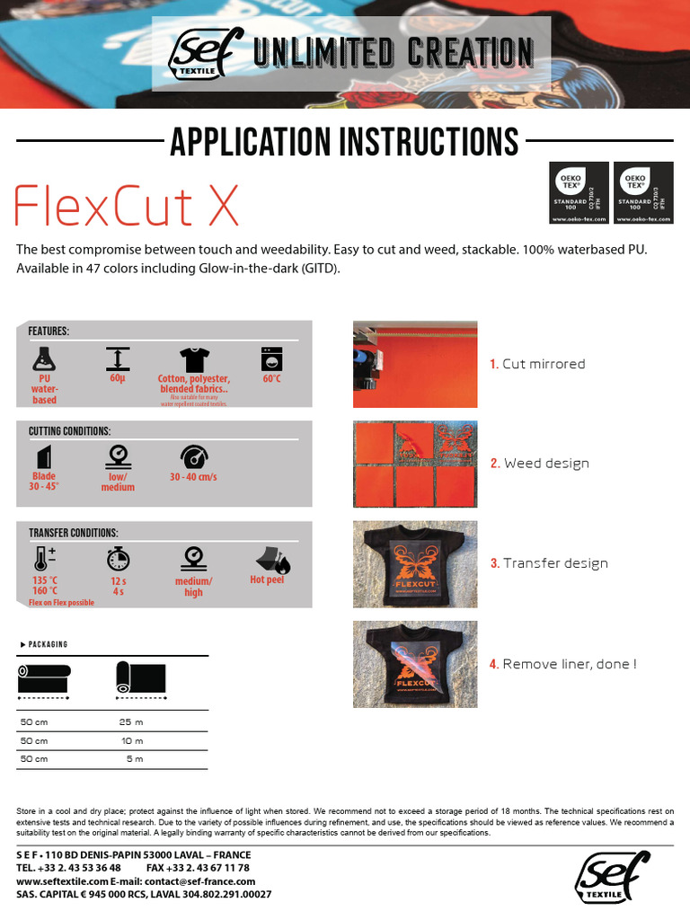 Application Instructions - FlexCut X | PDF | Green | Yellow