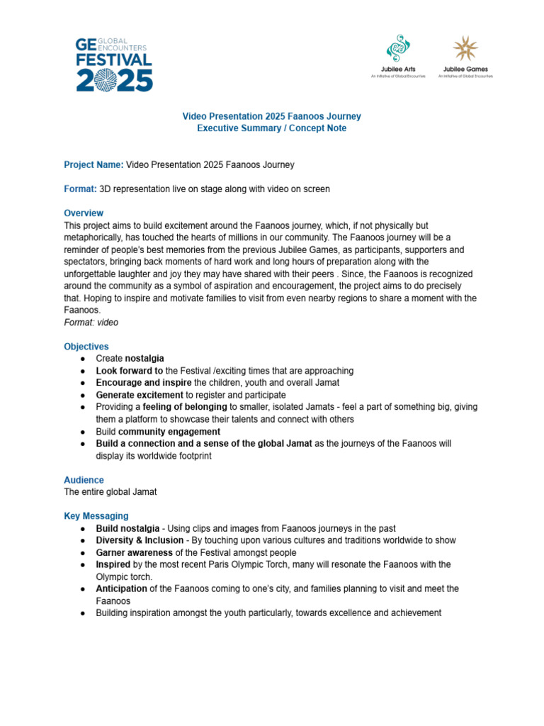 Executive Summary - Faanoos Journey Reveal | PDF | Nostalgia