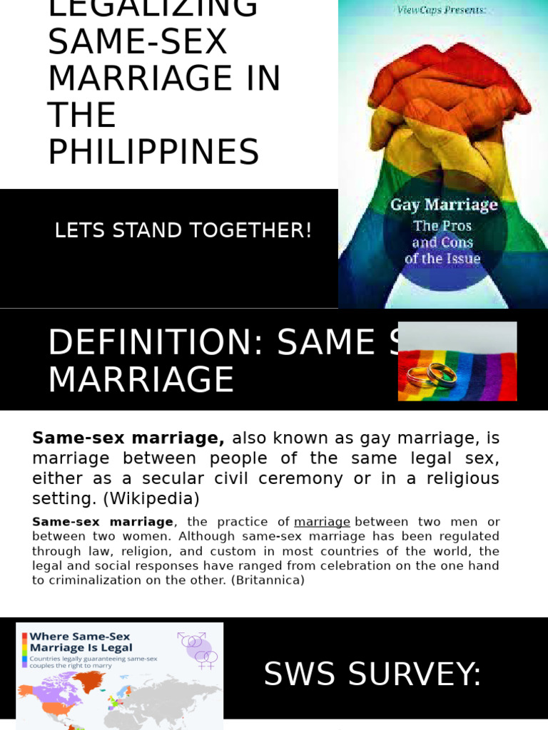 Legalization of Same Sex Marriage | PDF | Homosexuality | Same Sex Marriage