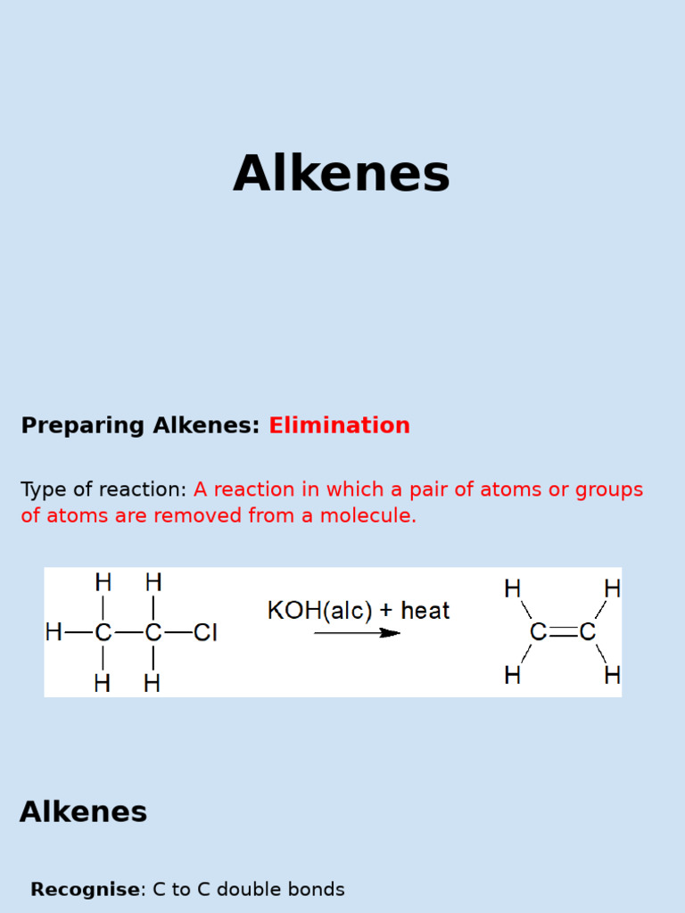 George Guo - Alkenes | PDF | Alkene | Chemical Reactions