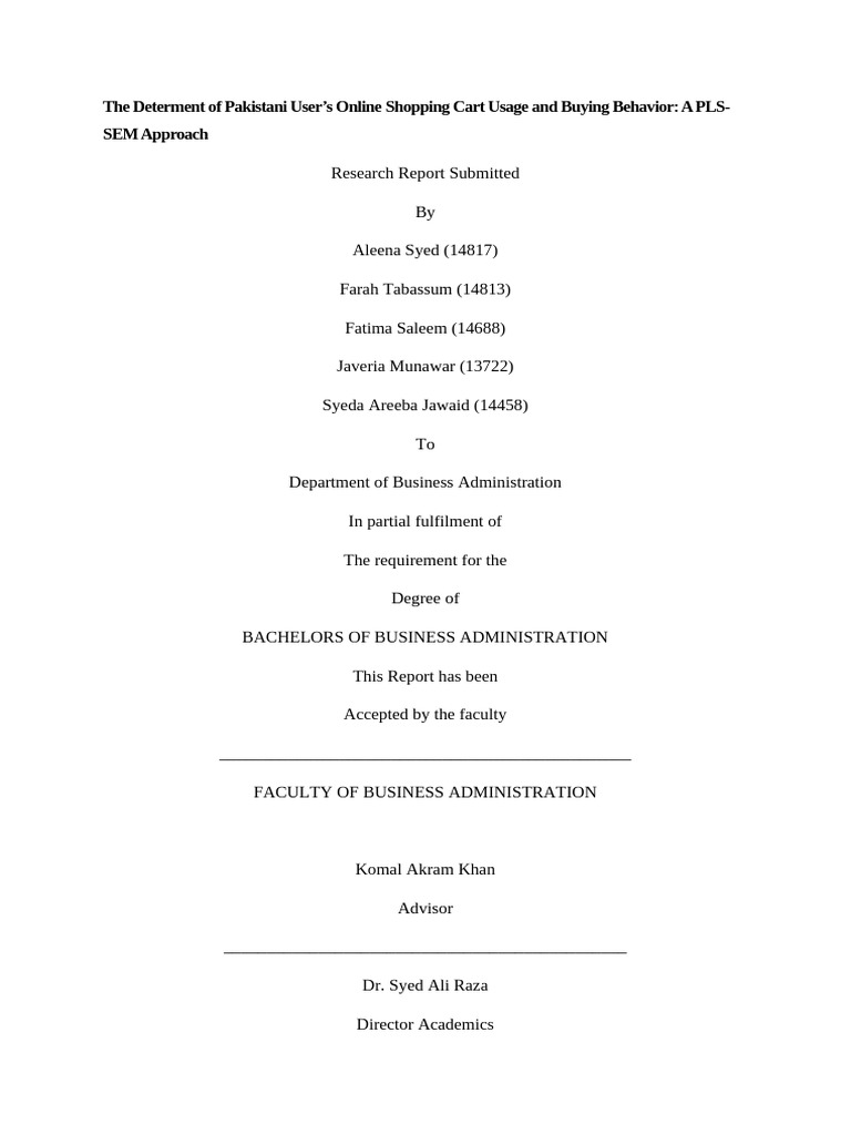 RESEARCH - PROJECT - 2 - GROUP - 3 - (Tues-Thurs) Final Report | PDF | Online Shopping ...