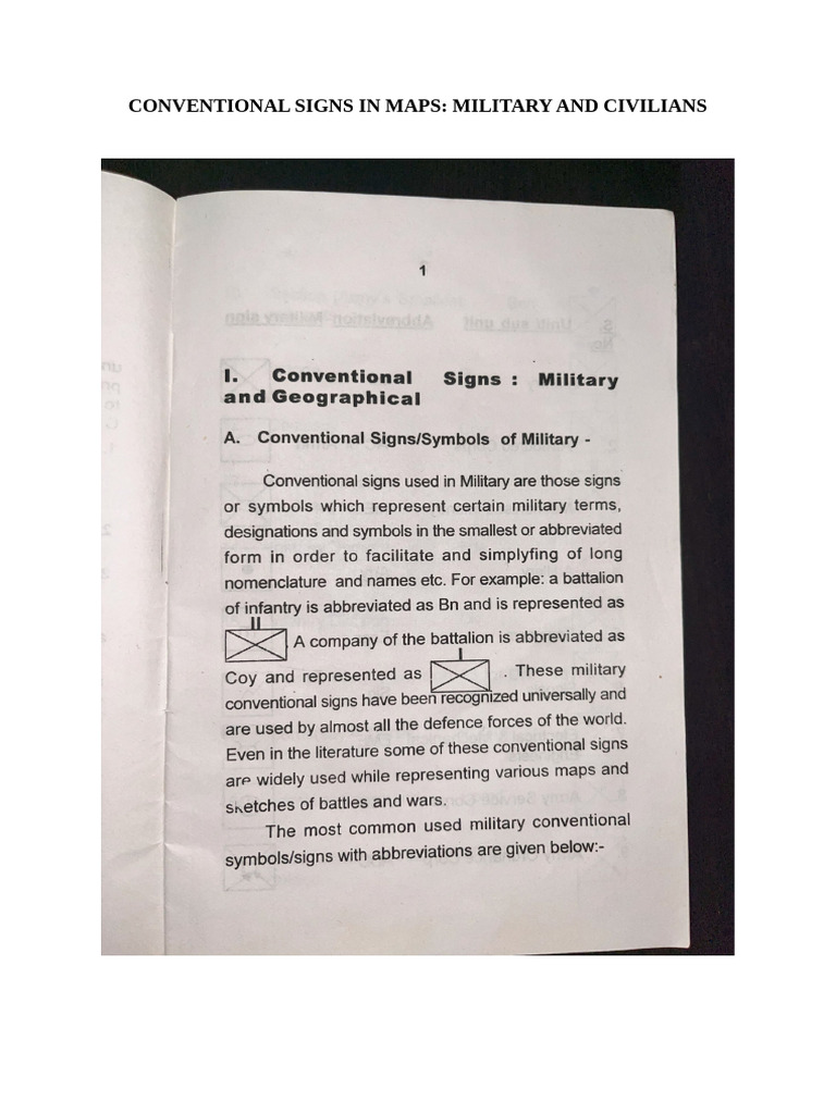 Conventional signs | PDF