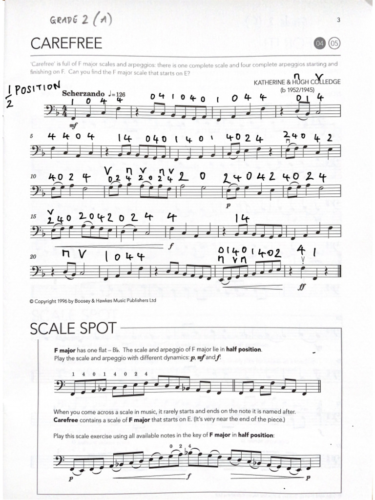 Grade 2 Bass Pieces | PDF