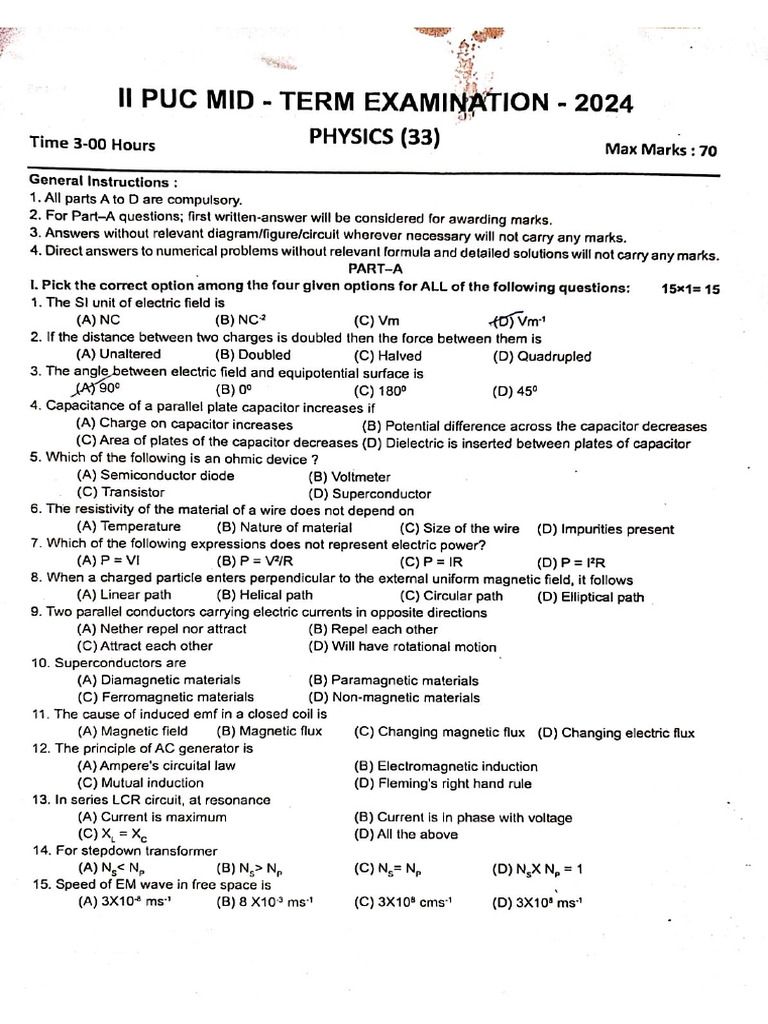 Mid Term Papers - 24 | PDF